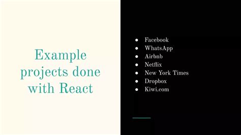 Introduction To React Ppt