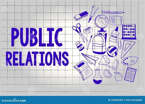 Handwriting Text Public Relations Concept Meaning Practice Managing Spread Of Information