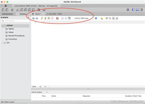 Mysql Workbench创建表格之后，顶部变灰色无法看见选中哪个框，表格命名部分也写不进去了，这是什么原因？mysql