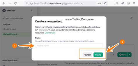 Create New Openai Project 2023