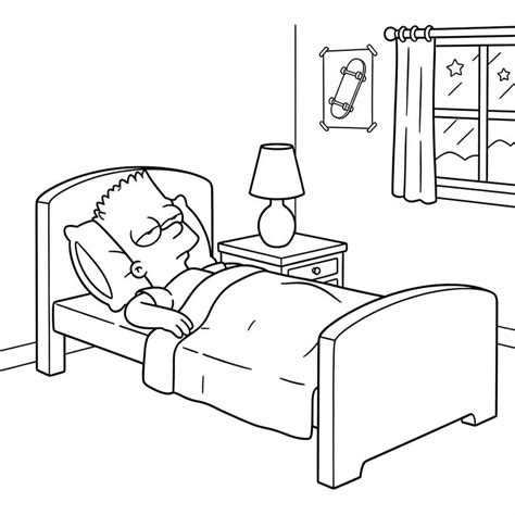 Fise De Colorat Cu Bart Simpson Gratuit Descărcați Imprimați Sau