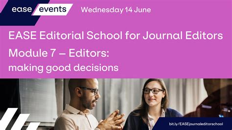 Ease Editorial School For Journal Editors Part Ii Module 7 Ease Ease