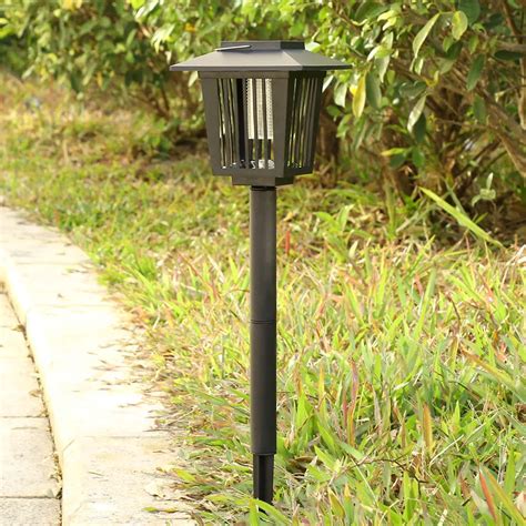 Solar Powered Mosquito Killer Led Bug Zapper Insect Killer Night Lamp Outdoor Waterproof For