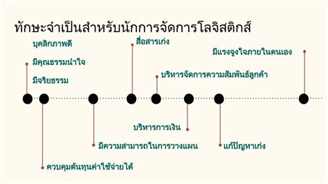 10 ทักษะจำเป็นสำหรับนักการจัดการโลจิสติกส์ ปริญญาโท โลจิสติกส์ นิด้า