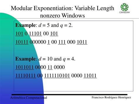 Ppt Modular Exponentiation Powerpoint Presentation Free Download Id 3739767