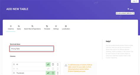 How To Make A Woocommerce Price Table In Woocommerce Product Table