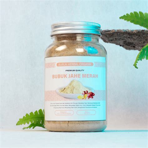 Jual Bubuk Jahe Merah Super Bumbu Alami Lulur Jahe 135 Gram Siap Pakai