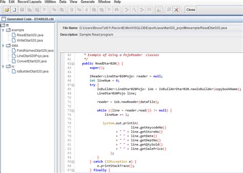 How Do You Generate Java~jrecord Code For A Cobol Copybook Stack Overflow