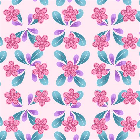 Pink Floral Modern Batik Pattern Background Modern Batik Pattern