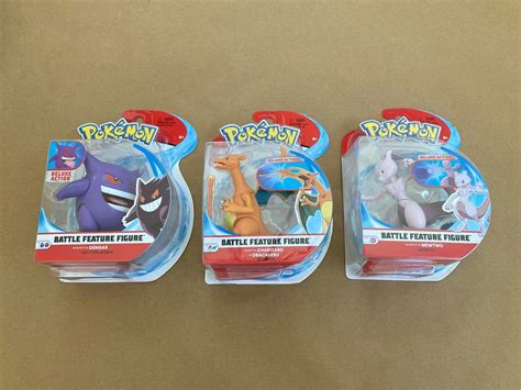 Mavin Pokemon Gengar Charizard And Mewtwo Battle Feature Figure Set New