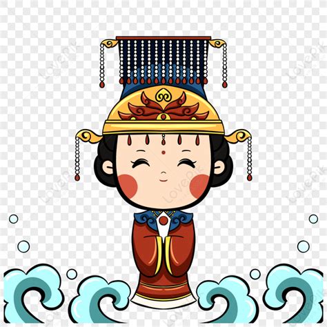 색상 손으로 그린 스타일 Mazu 이미지 일러스트 요소소녀신앙 Png 일러스트 무료 다운로드 Lovepik