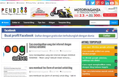 Tutorial Cara Membuat Blog Web Cara Membuat Blog Di Blogger Untuk