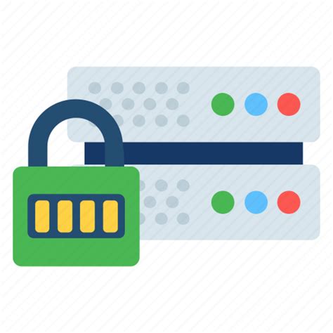 Secure Data Server Database Security Technology Datacenter Icon Download On Iconfinder
