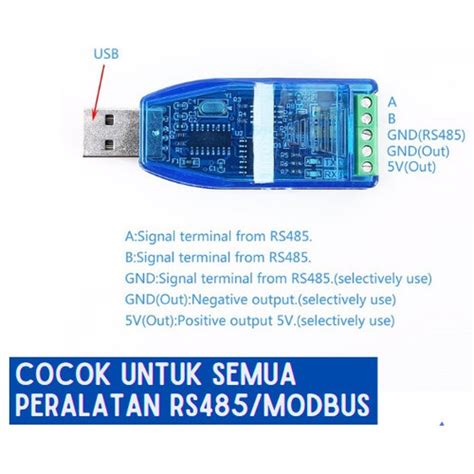 Jual Usb To Rs485 Usb Rs 485 Rs485 Converter Modbus Plc Iot Industrial Usb Rs485 V1 Jakarta
