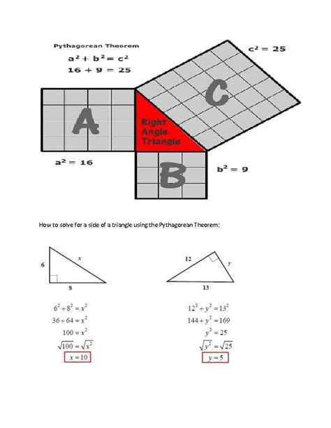 Pythagorean Theorem Notes By Brittany Johnson Tpt