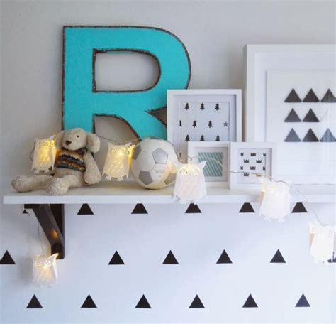 Paper Owl String Lights In My Sons Room