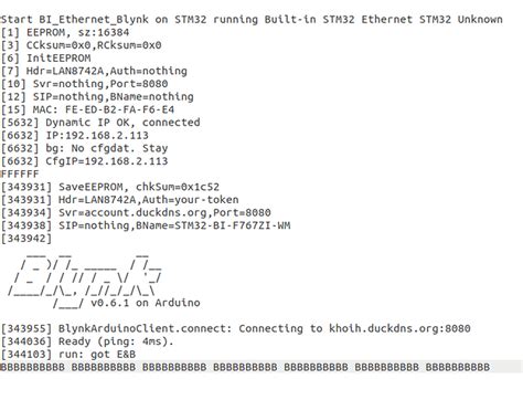 BlynkEthernet Manager For STM32 With Built In LAN8742A Ethernet