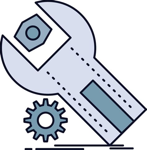 Settings App Installation Maintenance Service Flat Color Icon Vector 13176728 Vector Art At Vecteezy