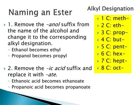 Ppt Esters Powerpoint Presentation Free Download Id2192073