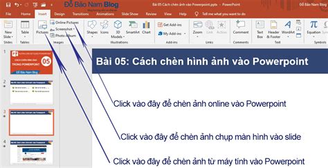Cách chèn ảnh vào Powerpoint cho các phiên bản 2013 2016 2019