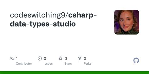GitHub Codeswitching9 Csharp Data Types Studio