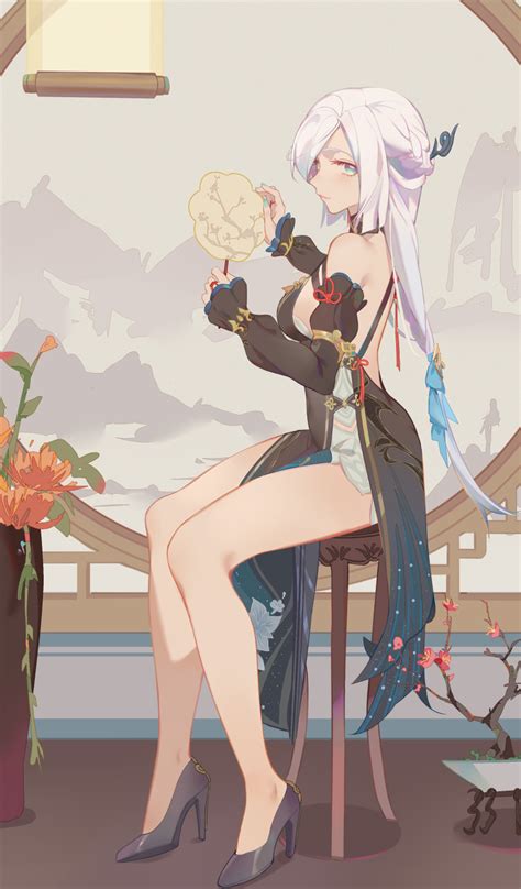 Comet C Shenhe Frostflower Dew Genshin Impact Shenhe Genshin Impact Genshin Impact