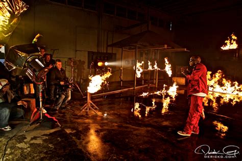 Pics Behind The Scenes Of Birdman And Lil Waynes Fire Flame Remix” Video Shoot
