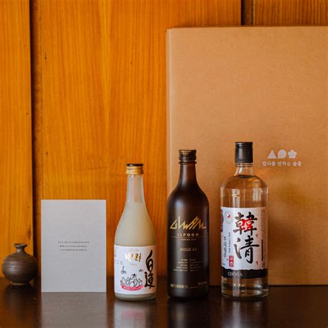 [술담화] 전통주 감사를전하는 술들 백련미스트 안동소주일품40 골드 한청 단체선물24
