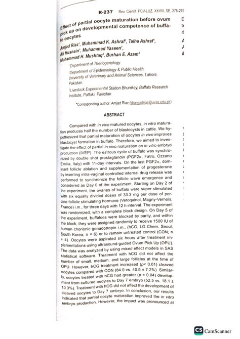 Pdf Effect Of Partial Oocyte Maturation Before Ovum Pick Up On