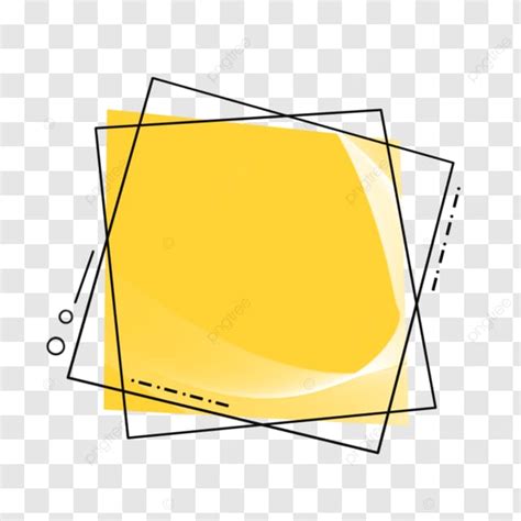 Simple Yellow Rectangle Textbox Banner Yellow Textbox Banners Png