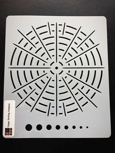 Watchmaking And Repair 7 Pieces Lge Mandala Stencils 8 Segment 12 Segment 16 Segment Mandala