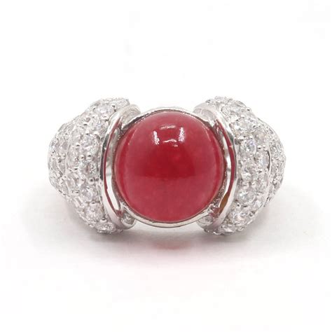 Solitaire Hydro Ruby Ring Sterling Silver Round Ruby Solitaire Ring Ruby And Zircon 925 Sterling