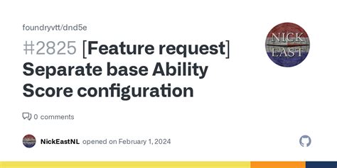 [feature request] separate base ability score configuration · issue