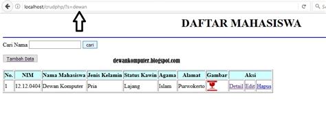 Cara Membuat Fungsi Search Data Pada Php Mysql Dewan Komputer