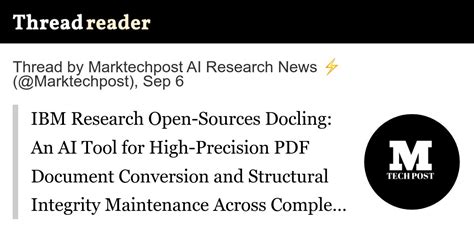 Thread By Marktechpost On Thread Reader App Thread Reader App