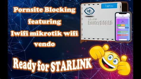 Piso WiFi Pornsites Blocking Para Sa STARLINK Internet Connection Ft Iwifi Mikrotik Wifi Vendo
