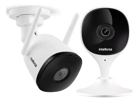 Kit 2 Cameras Wifi Imx E Im5s Intelbras Intebras Câmera De