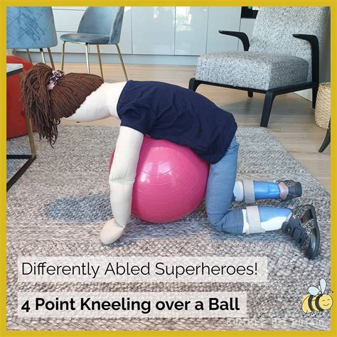 4 Point Kneeling Over A Ball This Bumble Bee Physio