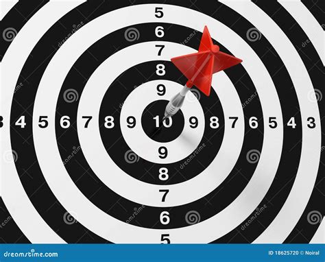 Dart Hitting A Target Stock Illustration Illustration Of Game 18625720