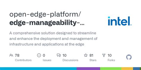Github Open Edge Platformedge Manageability Framework A Comprehensive Ajay Lotan Thakur