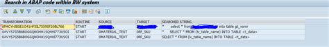 ABAP Code SQL Script Identification Search In SAP SAP Community