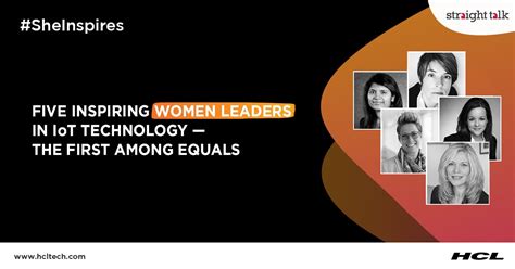 Hcltech On Linkedin 5 Women Of The Iot