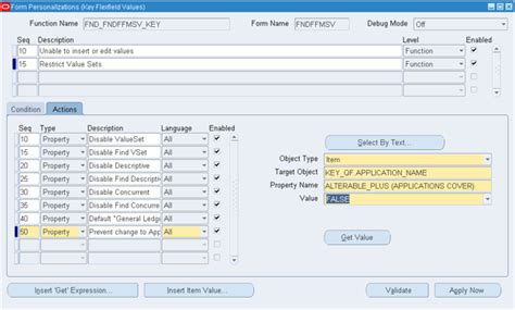 Restricting Insert And Update Access To Key Flexfield Segment Values