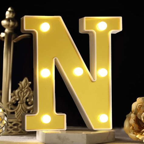 Yellow Letter N