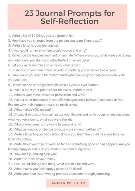 23 Insightful Journal Prompts Perfect For Self Reflection With A Free