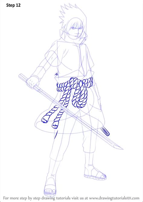 Learn How To Draw Sasuke Uchiha From Naruto Naruto Step By Step Artofit