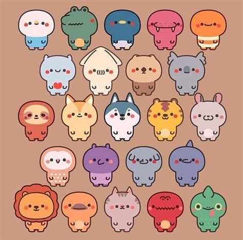Custom Chibi Kawaii Character Cute Animal Drawings Kawaii Cute