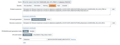 Zabbix 32 Vmware Lld Templates Discover Shared Datastores Multiple