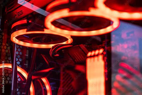 Colorful Bright Led Rgb Pc Fan Air Case Cooler In White Desktop