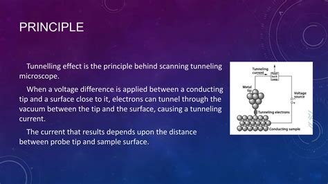 Scanning Tunneling Microscope By Joshna Pptx Chemistry Science